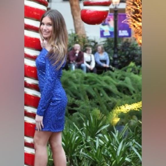 Dresses | Royal Blue Sequinedpearl Promhomecoming Dress | Poshmark